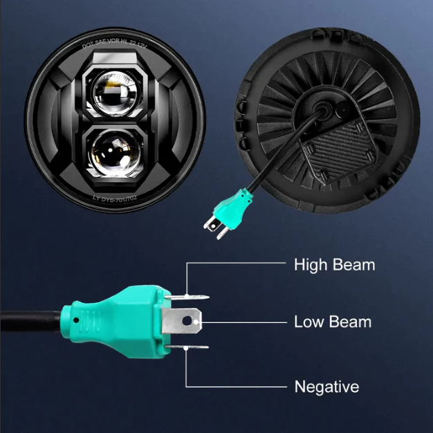 7" LED Warrior Headlight (Pair) – Anvil Auto