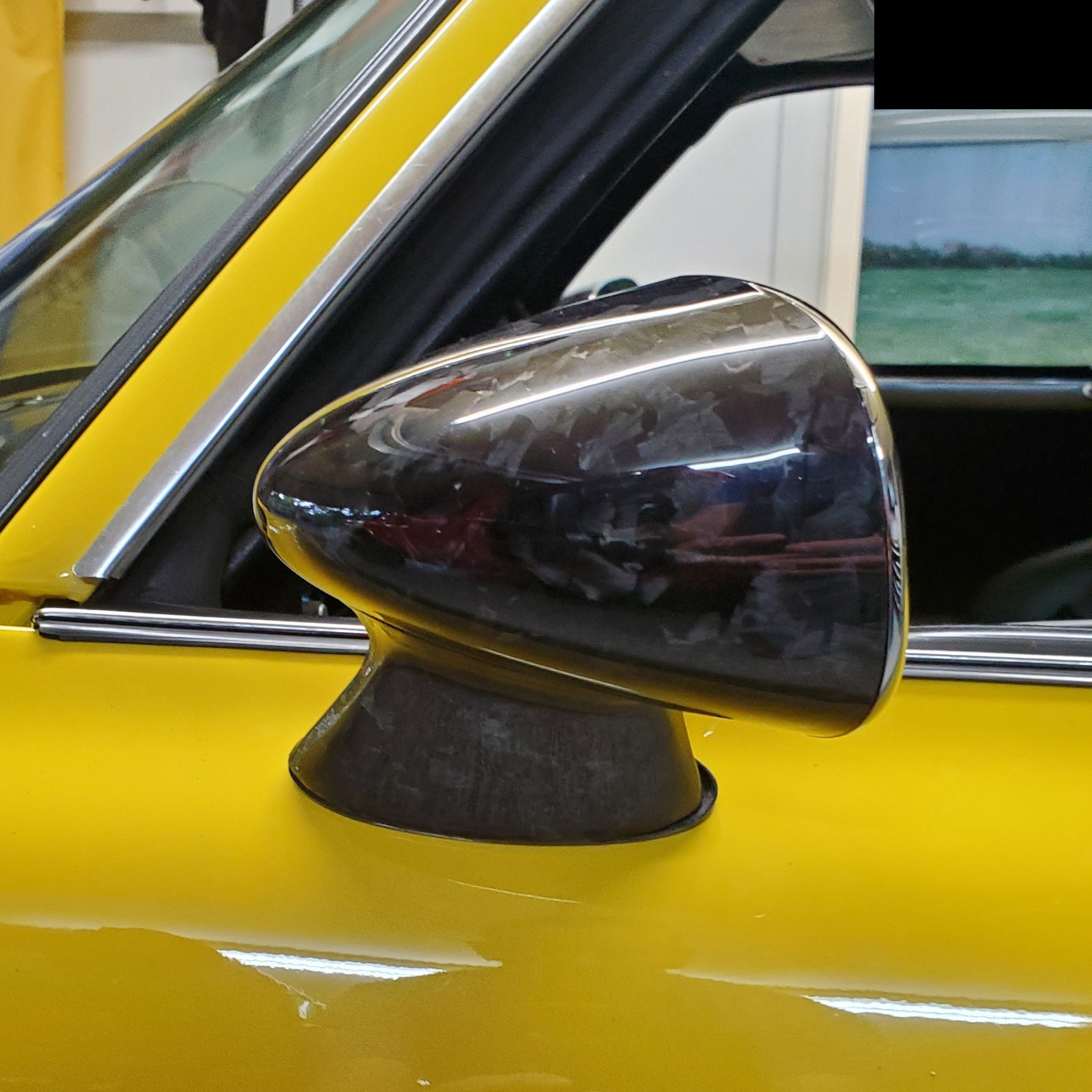 Universal Bullet Mirror Universal Vintage Car Exterior Mirror, Chrome,