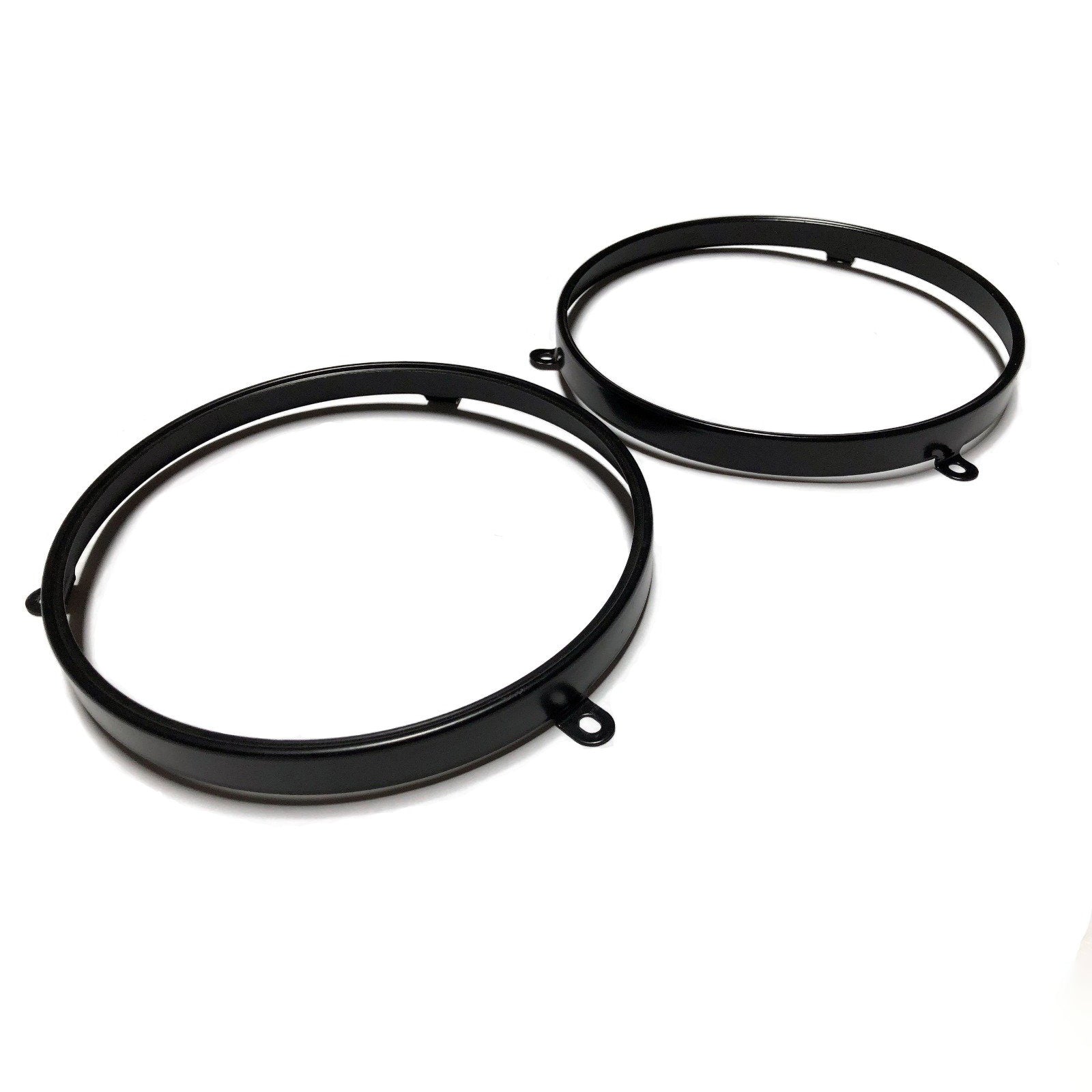 Black 7" inch Universal Headlight Ring Set ( Left and Right ) – Anvil Auto
